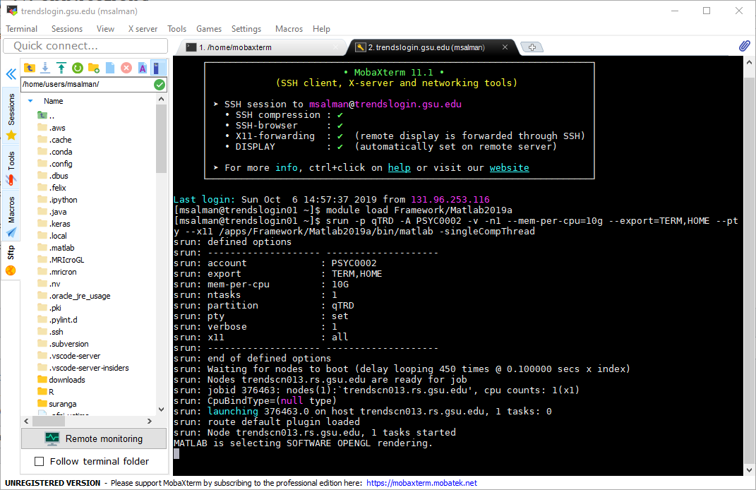 running-gui-applications-trends-cluster-documentation